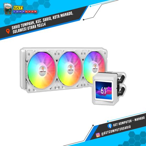 Jual VENTUZ PLAY AIO 360MM WHITE (ARGB, LED DISPLAY) - Kota Manado ...