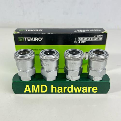 Jual ORIGINAL TEKIRO QUICK COUPLER 4 WAY AIR COMPRESSOR KONEKTOR ...