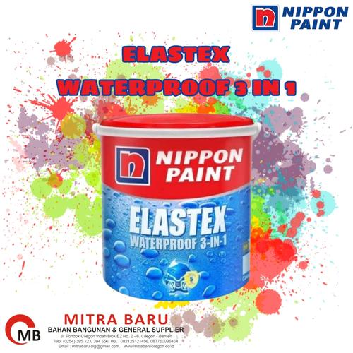 Jual Cat Nippon Elastex Waterproof 3 in 1 Kemasan 20kg Warna Mix - Base ...
