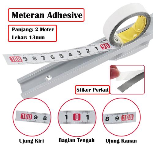 Jual Stiker Meteran Tempel 2M Ukur Panjang Tinggi Akurat dengan Perekat ...