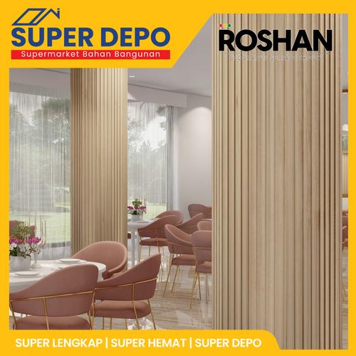 Jual ROSHAN WPC WALL PANEL FLUTED 290 x 5,2 CM - ROTATE B (RECTANGLE ...