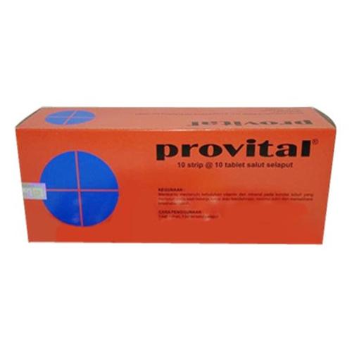 Jual PROVITAL LEMBAR 10 TABLET / BOX 100 TABLET - LEMBAR 10 TAB ...