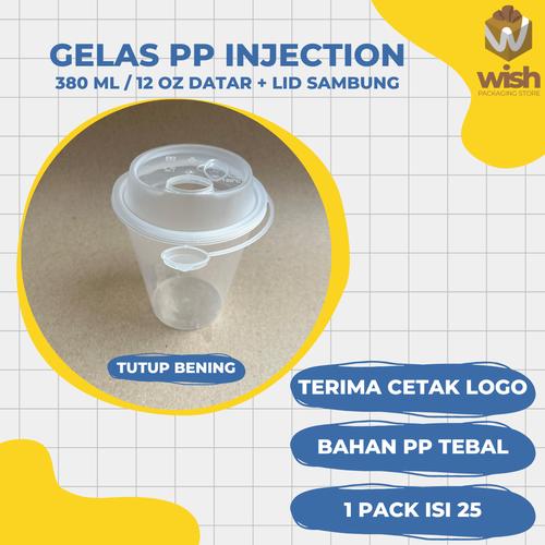Jual Cup PP Injection / Gelas Plastik 12 oz / (isi 25 pcs) - 12 OZ ...