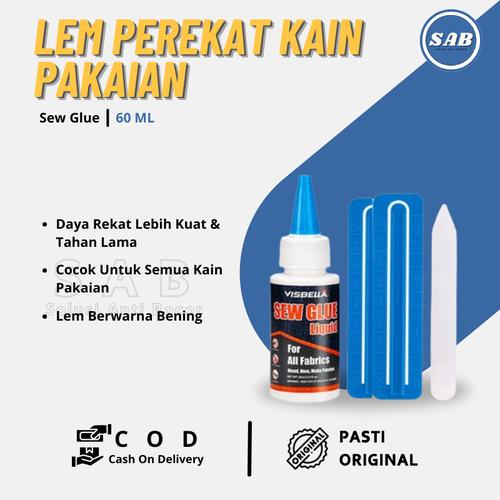 Promo Sew Glue Lem Perekat Kain Kulit Jeans Pakaian Serbaguna Sew Glue 60ml - Kab. Tangerang ...