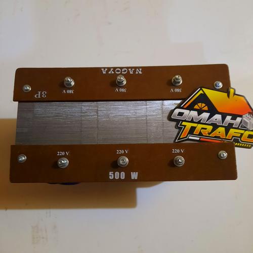 Jual trafo step up down isolasi 3 phase 500 watt 380v (rst) / 220v (rst ...