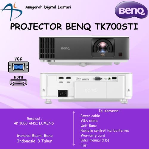 Promo BENQ PROJECTOR HOME GAMING TK700STI 4K HDR 3000 Cicil 0% 3x - Jakarta Pusat - Anugerah ...