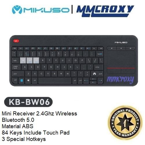 Promo Mikuso KB-BW06 Keyboard Dual Mode Wireless 2.4Ghz + Bluetooth ...