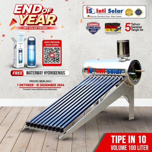 Promo INTI SOLAR IN 10 stainless steel Pemanas Air untuk mandi | Solar ...