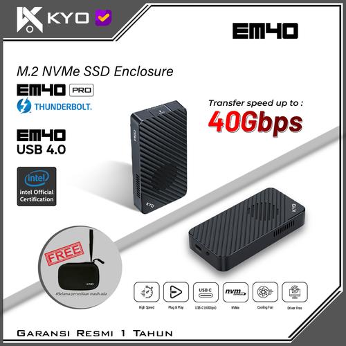 Promo KYO EM40 PRO 40Gbps M.2 NVMe Thunderbolt 4 USB-C USB 4.0 SSD ...