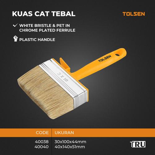 Jual KUAS CAT TEBAL CEILING BRUSH KUAS TEMBOK Tolsen - 30x100x44mm ...