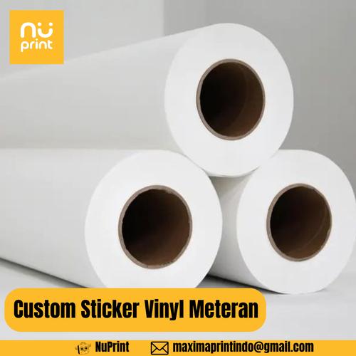 Jual Cetak Sticker Vinyl Meteran / Custom Print Sticker - Vinyl Glossy ...