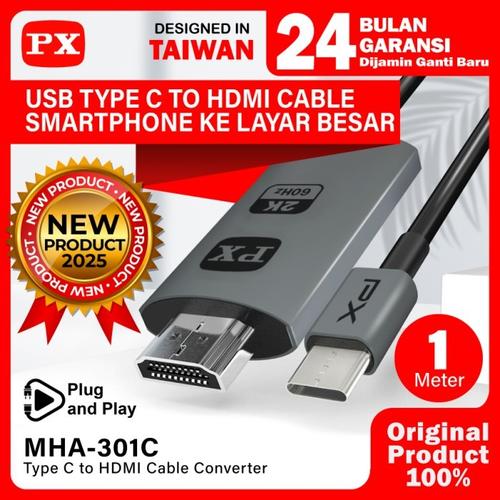 Promo Kabel HDMI Type C to HDMI Dongle MHL Mirroring Cable Anycast ...