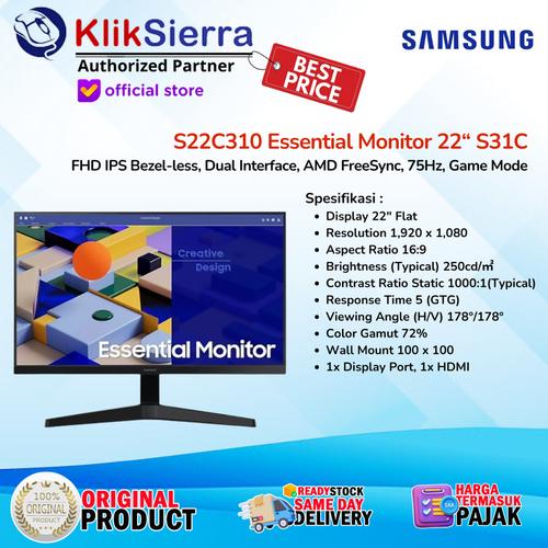 Jual SAMSUNG 22" inch LS22A330NHE LED Full HD Flat Monitor LS22A330 ...
