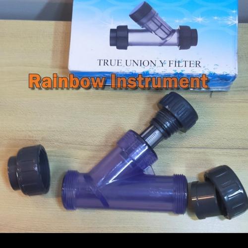 Jual Y Strainer Clear Double Union PVC 1/2 inch Fitting PVC Pipa PVC ...