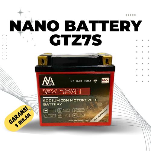 Promo aki motor vario125 sodium ion/lithium ETZ7S Nano Battery aki ...