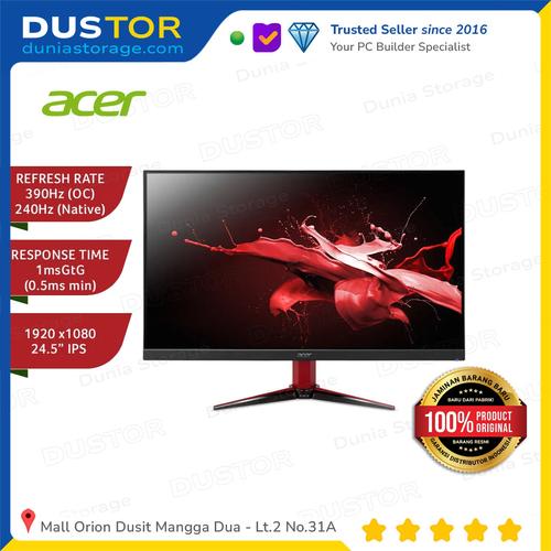 Promo ACER Nitro XV252QF Gaming Monitor 24.5" FHD, IPS, 390Hz, 0.5ms ...