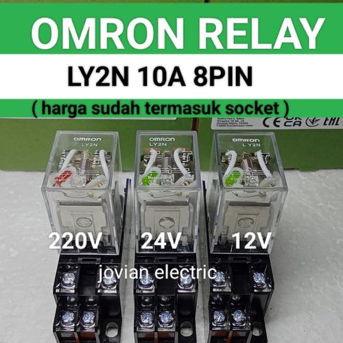 Jual relay omron ly2n 24vdc 10a 8pin + socket - Jakarta Barat - jovian ...
