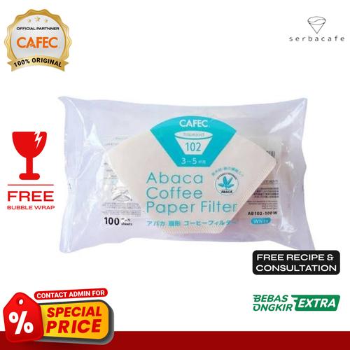 Jual Cafec Paper Filter Trapesium 102 White (AB102-100W) - Jakarta ...