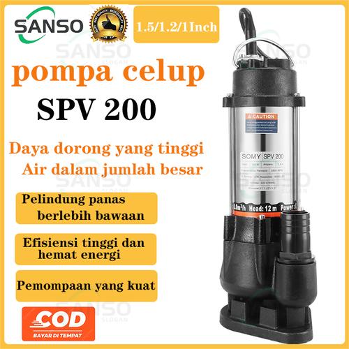 Promo Pompa Celup Air Kotor 200W sewage pump1.5 inch Mesin Pompa Air ...