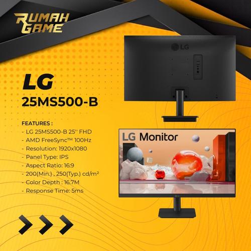 Jual Monitor LG 25" 25MS500-B 25'' FHD monitor with AMD FreeSync 100Hz ...