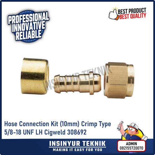 Jual CIGWELD Hose Connection Kit (10mm) Crimp type 5/8-18 UNF LH ...