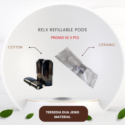 Promo Refillable empty PÔD CartridgÊ for RÊLX INFINITY / ESSENTIAL ...