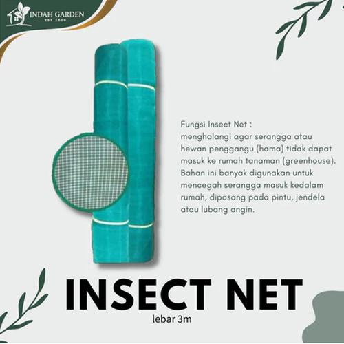 Jual Insect net hijau Lebar 3 meter jaring greenhouse harga permeter ...