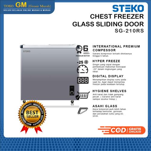Jual CHEST FREEZER STEKO SG 210 RS - SLIDING GLASS FREEZER / FREEZER ...