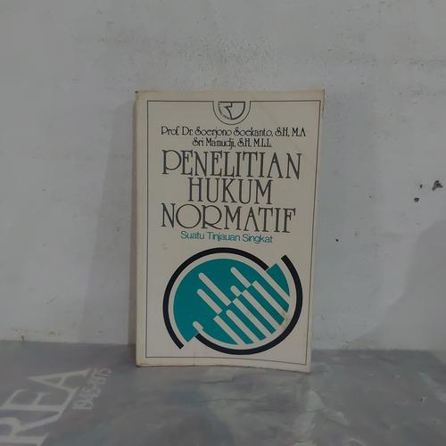 Jual Buku Original PENELITIAN HUKUM NORMATIF Suatu Tinjauan Singkat Prof Dr Soerjono Soekanto,SH ...