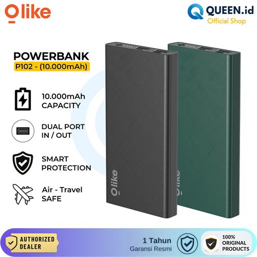 Jual Olike P102 Powerbank 10000mAh DUAL PORT IN OUT Power Bank 5V 10000 ...
