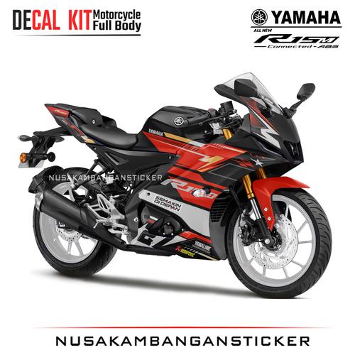 Jual DECAL STICKER R15 V4 HITAM MERAH GRAFIS RACING STAR FULLBODY ...