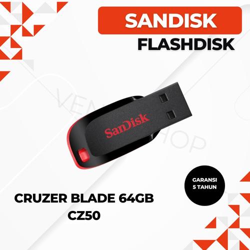 Jual SANDISK FLASHDISK 64GB USB 2.0 / FLASH DISK 64 GB USB2.0 ORIGINAL ...