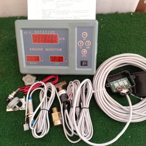 Jual Digital Tachometer Engine Monitor RPM oil pressure Temperatur SY-3 ...