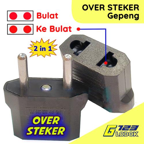 Jual Over Steker Adaptor Colokan Sambungan Converter Listrik Pipih ...