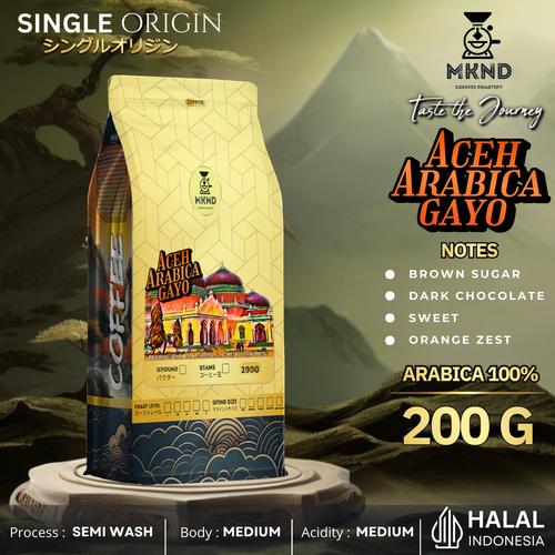Promo KOPI ARABIKA ACEH GAYO GRADE 1 SINGLE ORIGIN 200 GRAM | MKND ...