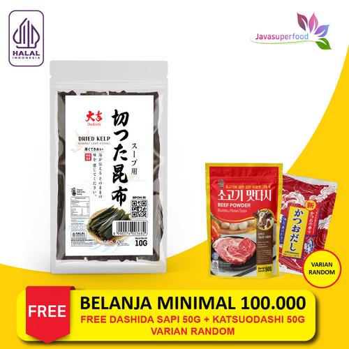 Jual Kombu / Konbu / Dashima Potong / Rumput Laut Kaldu/Ramen Miso 10G ...