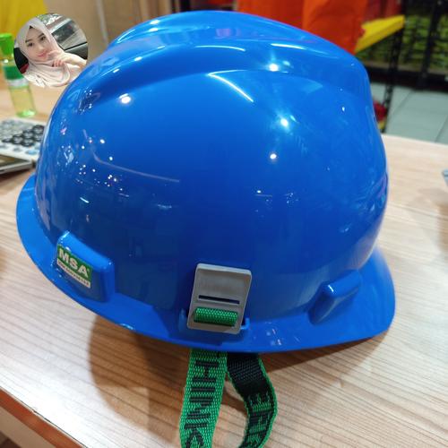 Jual Helm Safety Msa full set / helm msa proyek warna biru sni ...