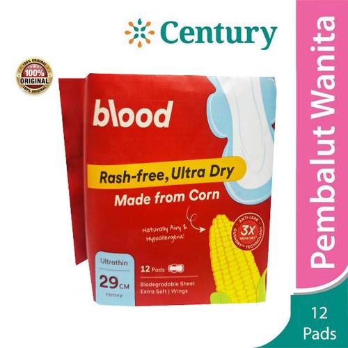 Promo BLOOD RASH-FREE ULTRA DRY ULTRATTHIN 29CM 12`S / PEMBALUT WANITA - Jakarta Pusat - CENTURY ...