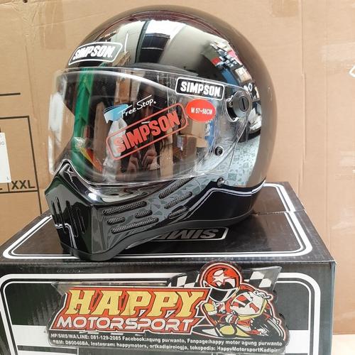 Jual Helm Full Face Simpson M30 Black Glossy Original - Kota Yogyakarta ...