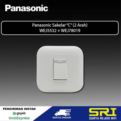Promo Panasonic Saklar 1 Gang 2 Arah Saklar Tunggal / Saklar Engkel ...