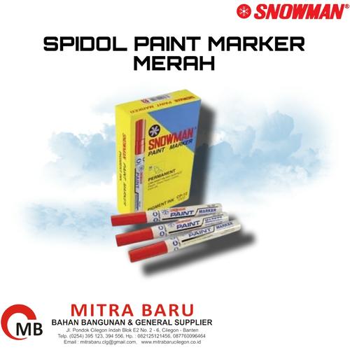 Jual SPIDOL SNOWMAN PAINT MARKER MERAH - Putih - Kota Cilegon - Mitra ...