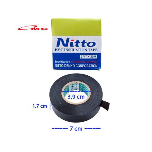 Jual Isolasi Kabel Listrik NITTO 3/4" X 30M PVC Insulation Tape Isolasi Nitto Nito Lakban ...