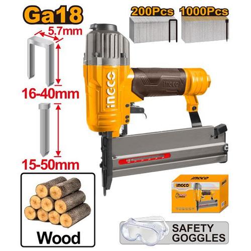 Jual 2-in-1 Combo Air Brad Nailer INGCO ACN50401 Staples Paku Tembak ...