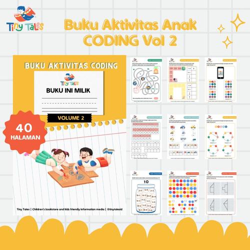 Jual VOL 2 - WORKSHEET ANAK - CODING ANAK 5-6 TAHUN VOL 2 (40 HALAMAN ...
