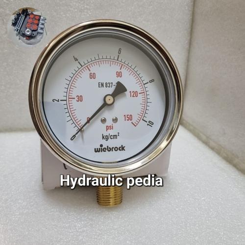 Jual 400 Bar Pressure gauge 4 inch WIEBROCK // Manometer Gauge 4 inch ...