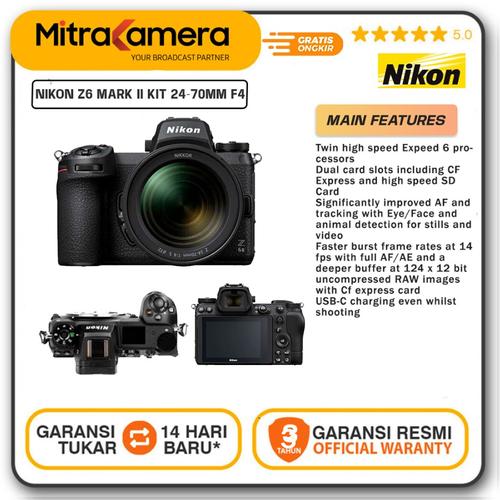 Jual Nikon Z6 Mark II Kit 24-70mm f4 - Jakarta Selatan - Mitrakamera | Tokopedia