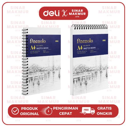 Jual Sketch Book/Buku Sketsa/Buku Gambar A4 Horizontal/Vertikal 60 ...