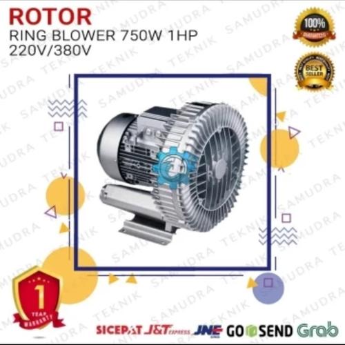 Jual Ring Blower 750W 0.75kw 1hp 220volt 1Phase Blower Kolam Tambak ...