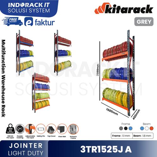 Jual KITARACK Tire Rack 3TR1525J Jointer Abu Series Rak Ban Motor Mobil ...