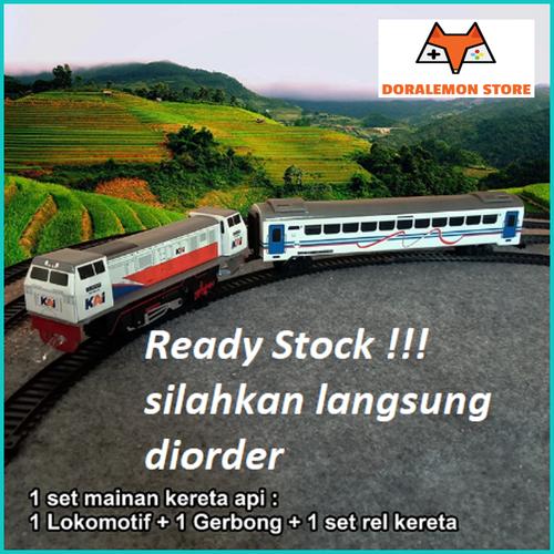 Jual Mainan miniatur Kereta Api Indonesia full set Loko dan Gerbong KAI ...